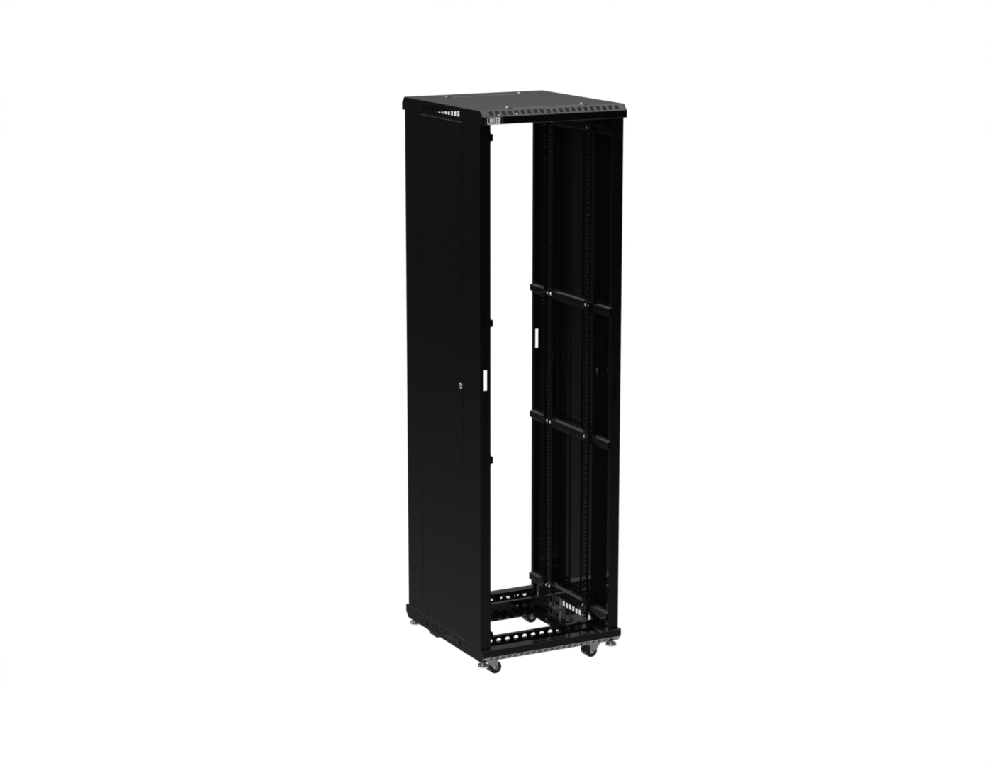 45U LINIER® Server Cabinet No Doors With Side Doors 24" Depth - Kendall ...
